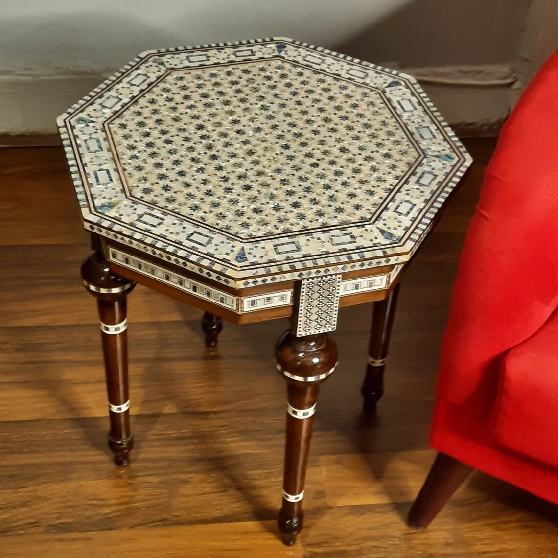 Handmade Furniture Coffee Side Table With Exquisite Mother of Pearl ...