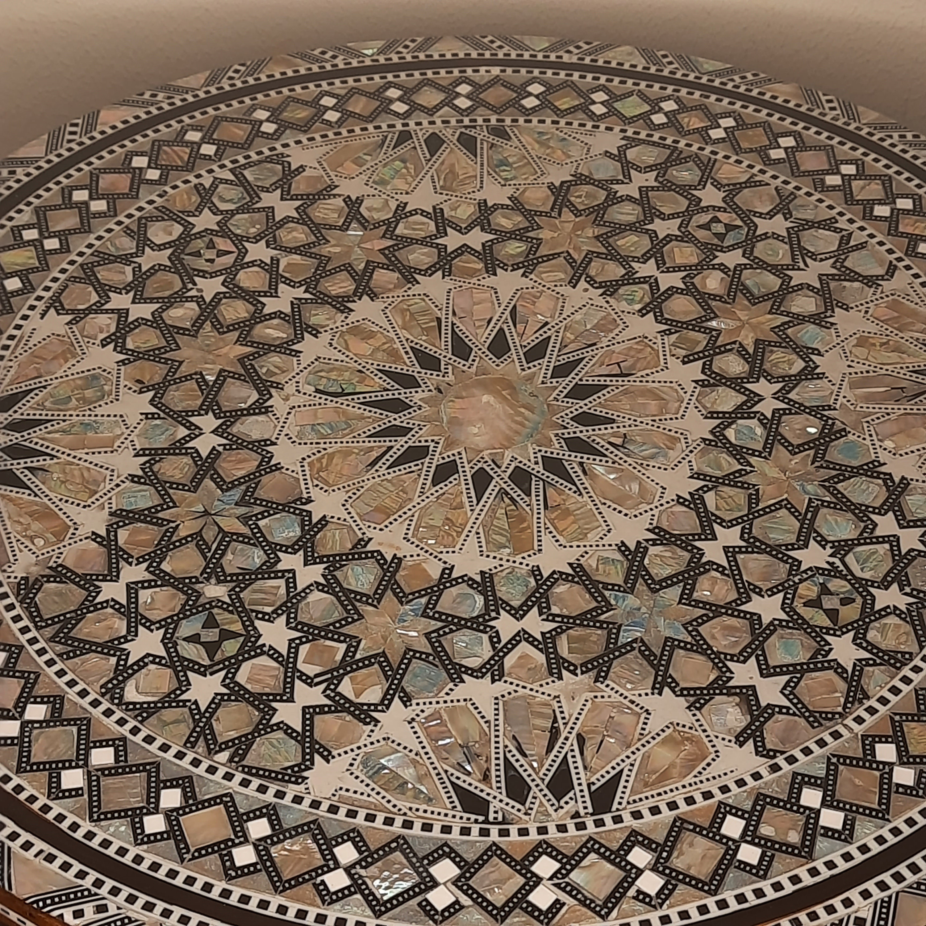 Coffee Side Table With Exquisite Mother of Pearl Inlay / - Etsy