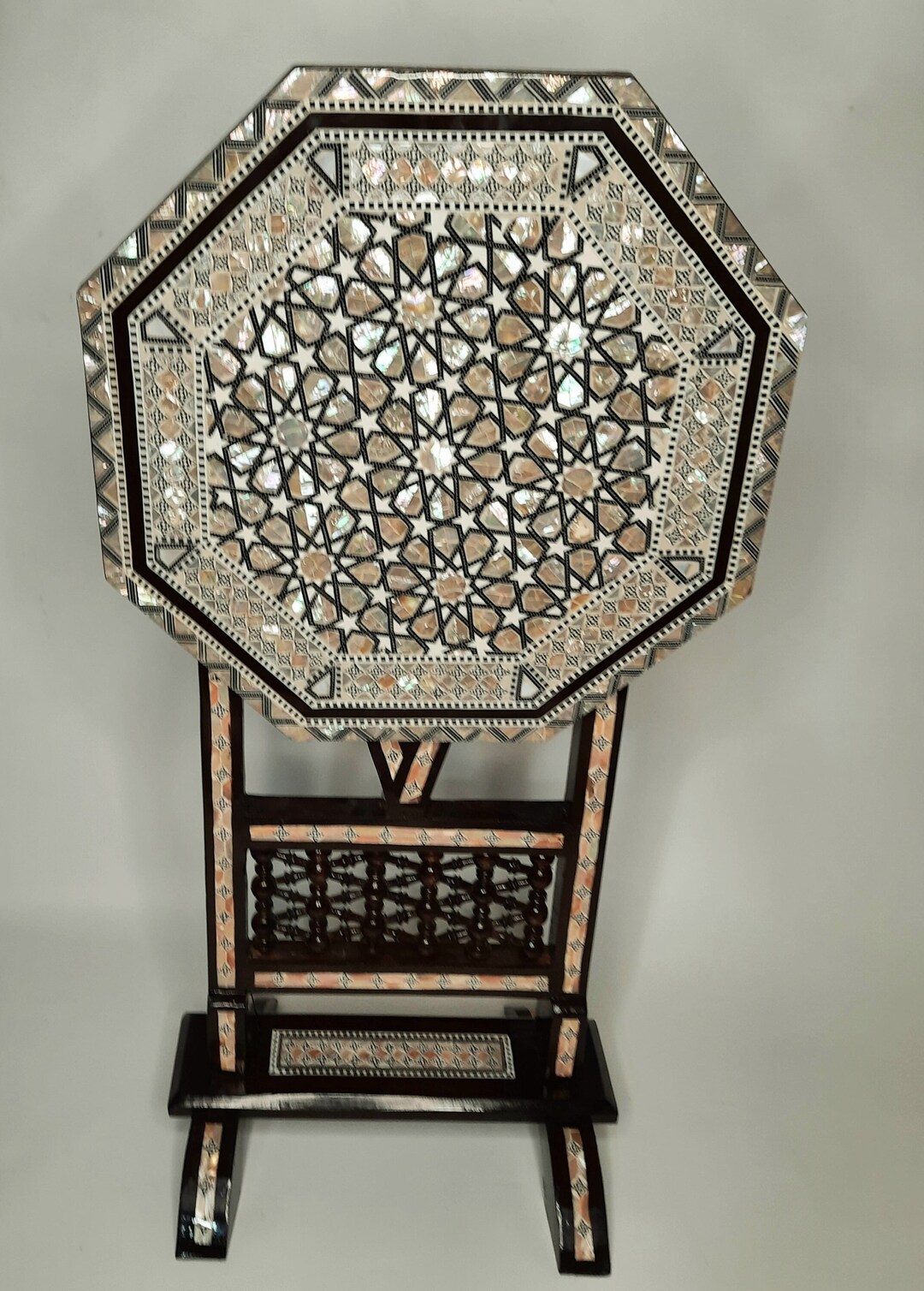 Coffee Table.handmade Furniture 16" End Tables Egyptian Mother of Pearl ...