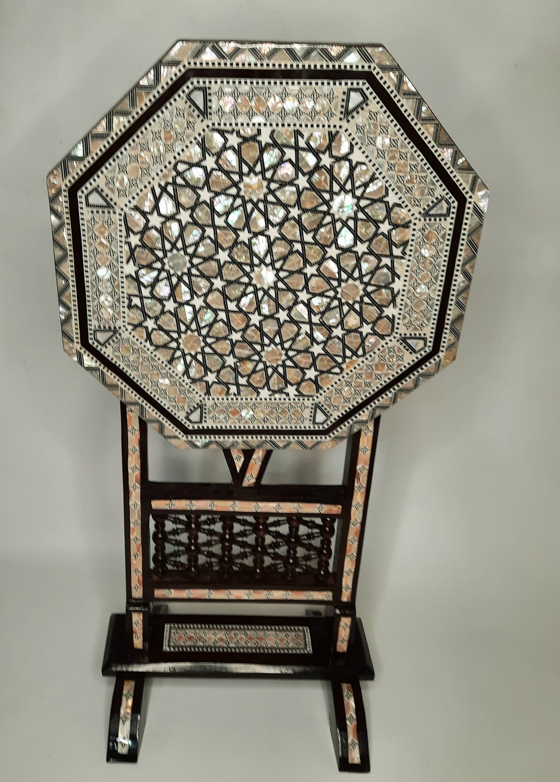 Coffee Table.handmade Furniture 16" End Tables Egyptian Mother of Pearl ...