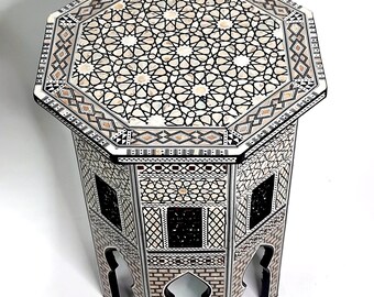 Egyptian Inlaid Table - Etsy