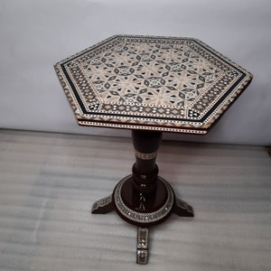 Coffee & End Table .egyptian Side Table, Round Table.egyptian Mother of ...