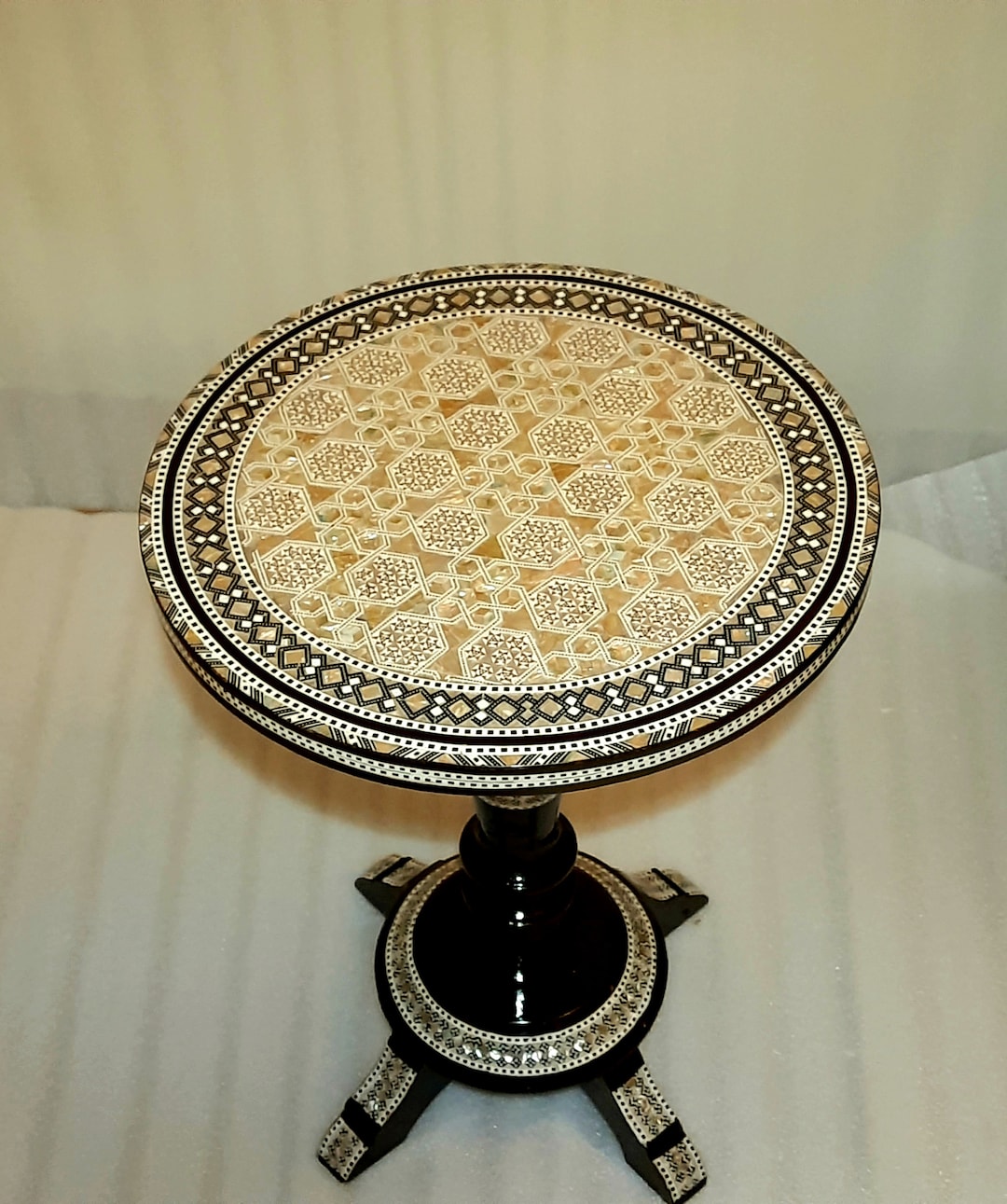 Coffee & End Table .egyptian Side Table, Round Table.egyptian Mother of ...