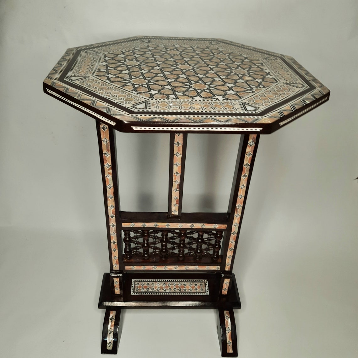 Coffee Table.handmade Furniture 16" End Tables Egyptian Mother of Pearl ...