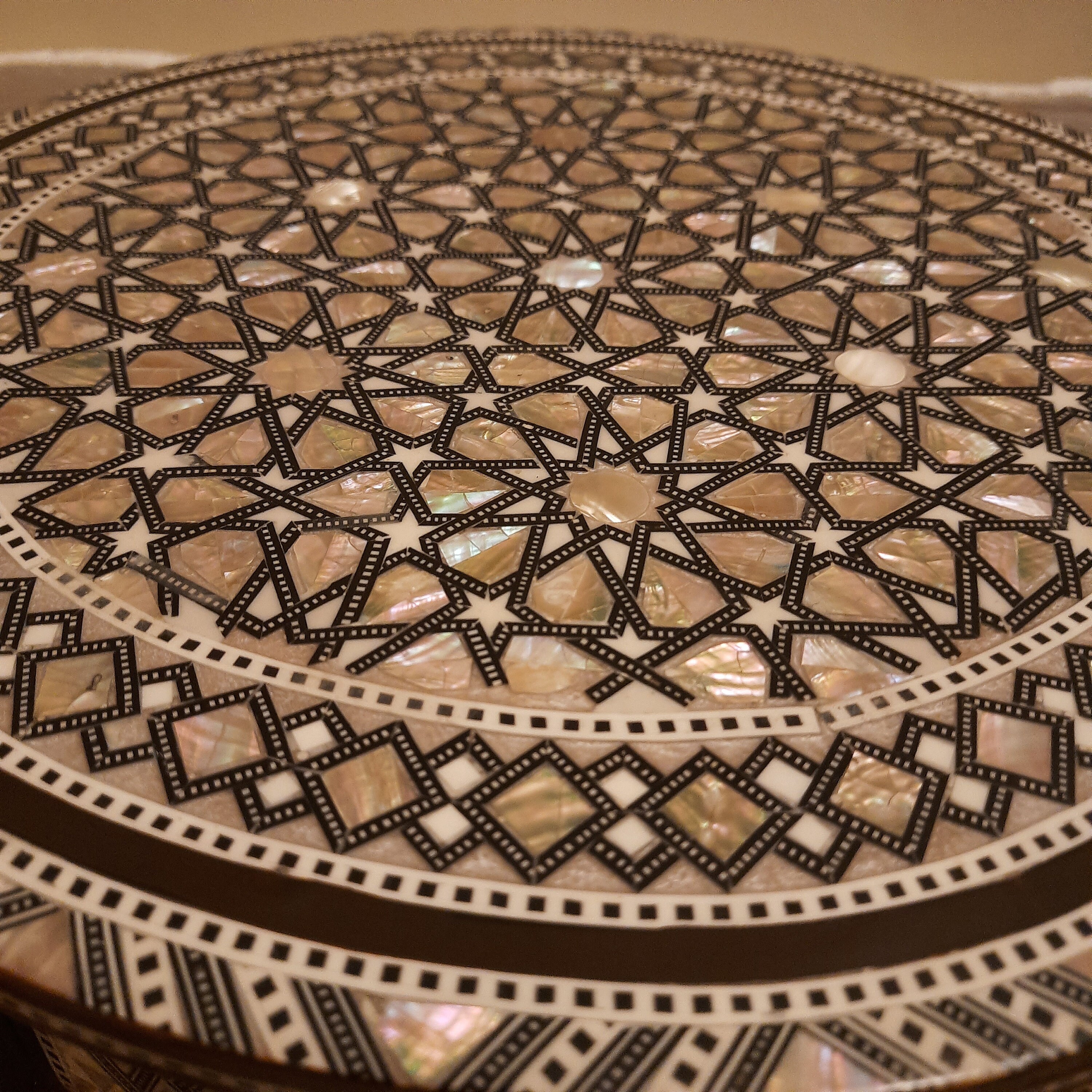 Coffee Side Table With Exquisite Mother of Pearl Inlay /mid - Etsy