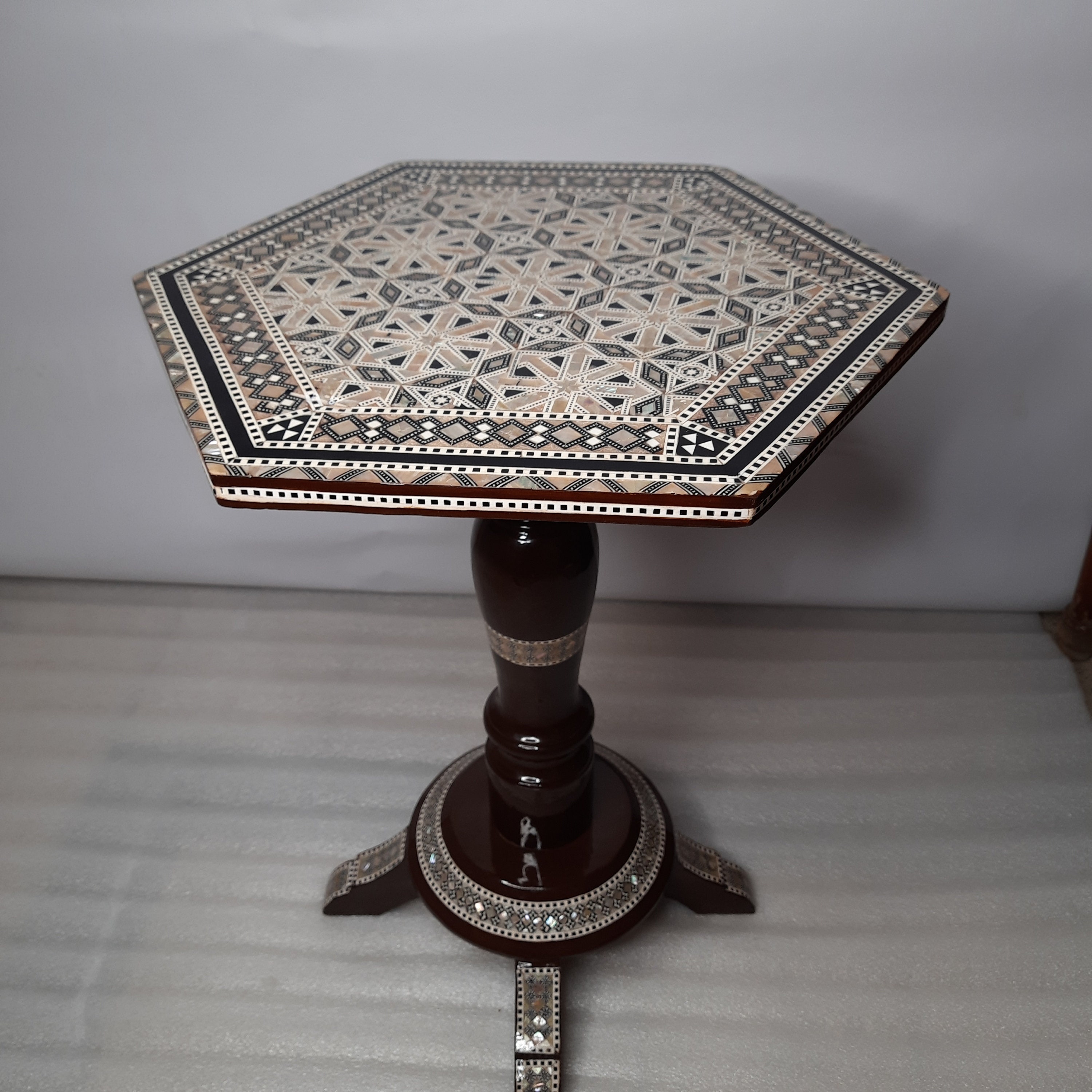 Coffee & End Table .egyptian Side Table, Round Table.egyptian Mother of ...