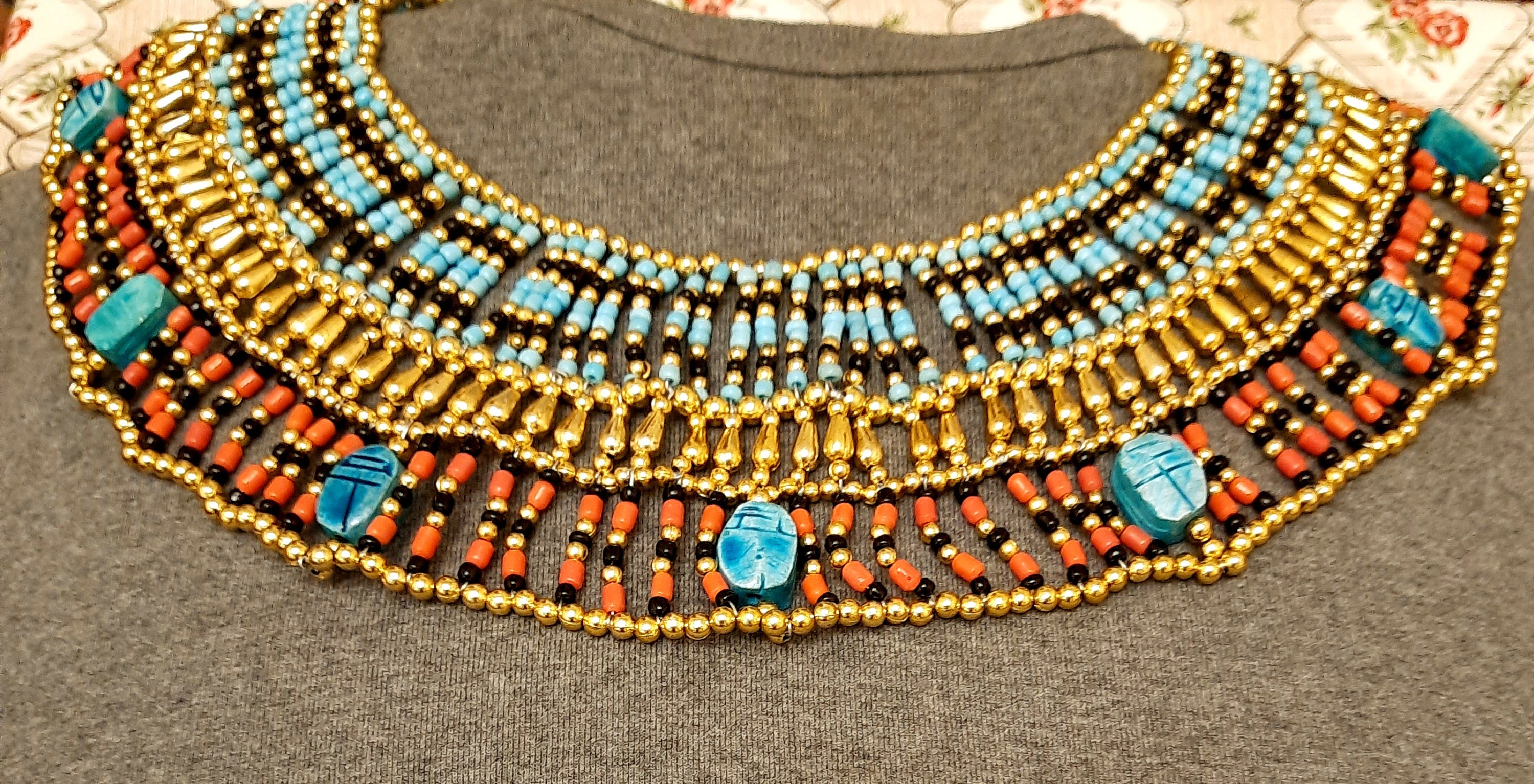 Hermoso collar de Cleopatra hecho a mano con cinturón Hermoso | Etsy