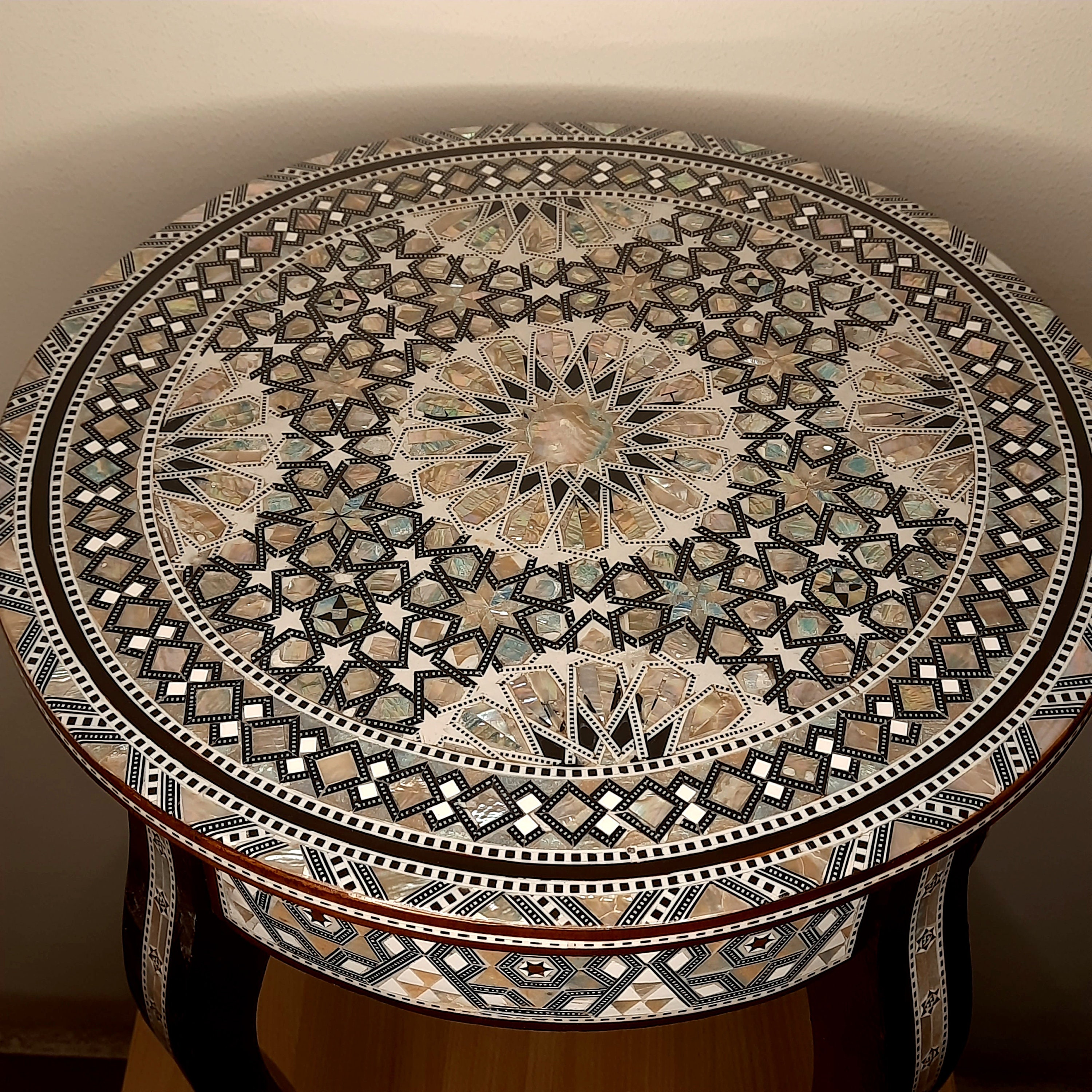 Coffee Side Table With Exquisite Mother of Pearl Inlay / - Etsy