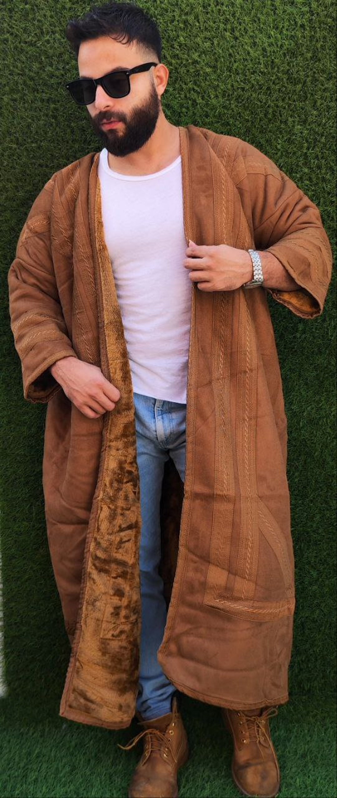 Thick Farwa Bisht Coat Fur Warm Winter Coat BRAND NEW Unisex Men Women ...