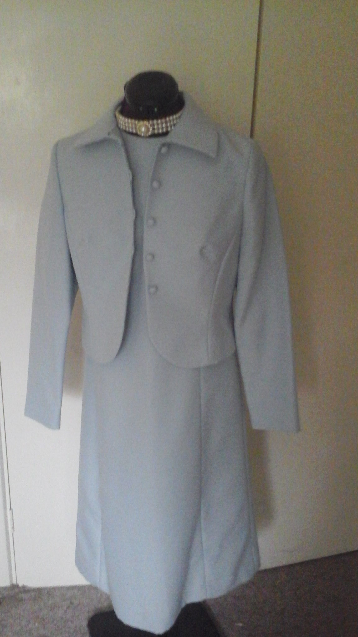 Peggy French Couture Dress and Jacket People Powder Blue 60's Chic - Etsy