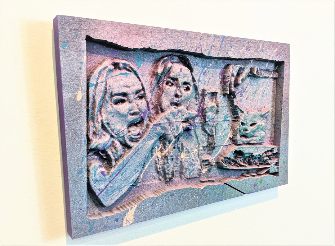 Taylor & Smudge (lady Yelling at Cat) Meme Art - Purple Edge - Etsy