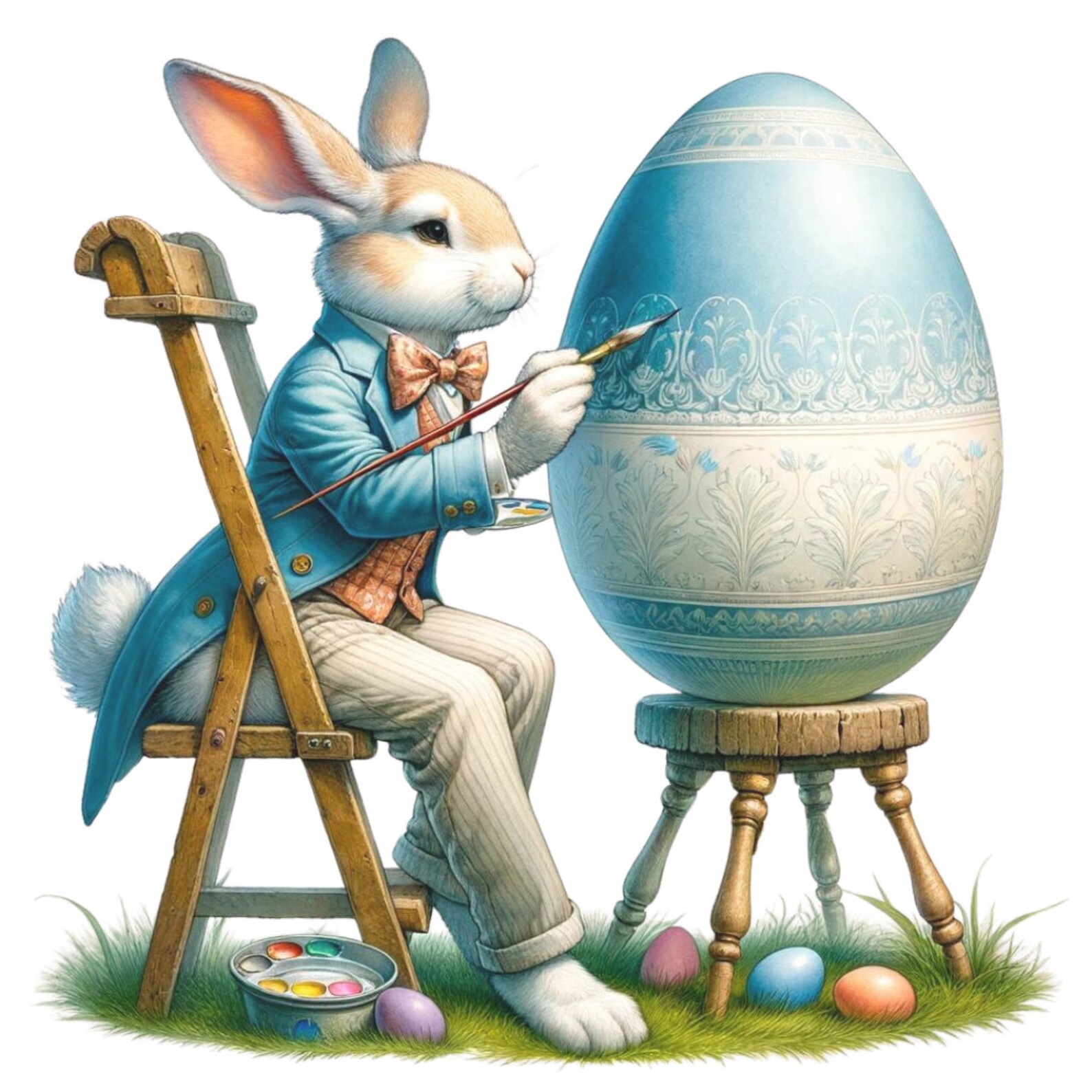 Peter Cottontail Easter Bunny Watercolor Instant Digital Download ...
