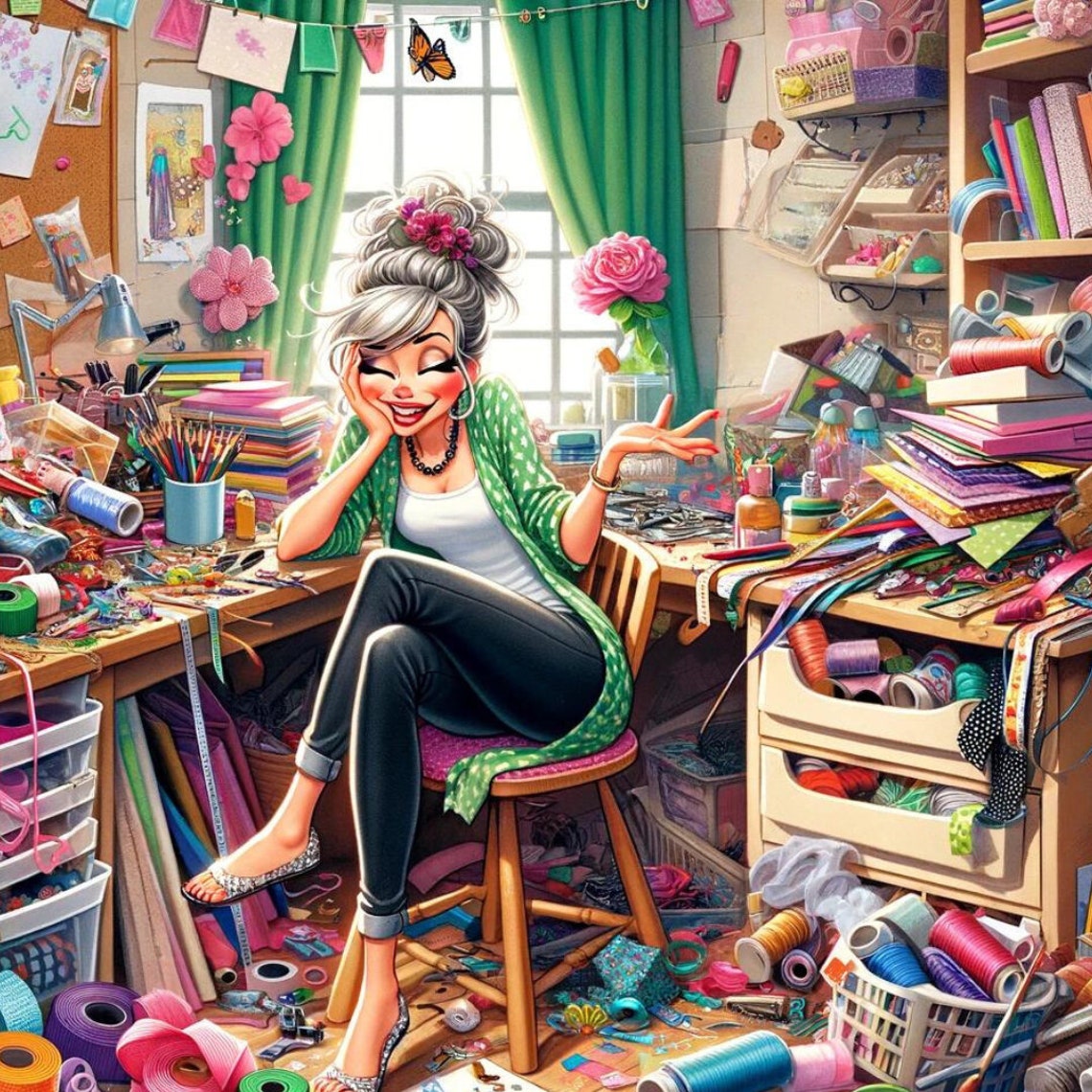 Crafting Instant Digital Download Printable Wall Art Image Clipart PNG ...