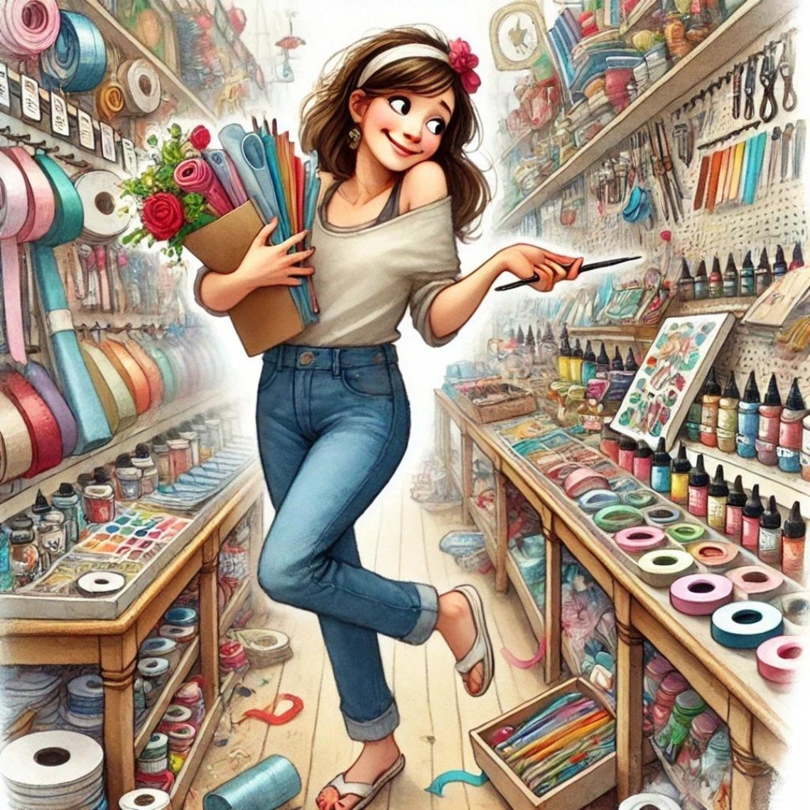 Crafting Instant Digital Download Printable Wall Art Image Clipart PNG ...