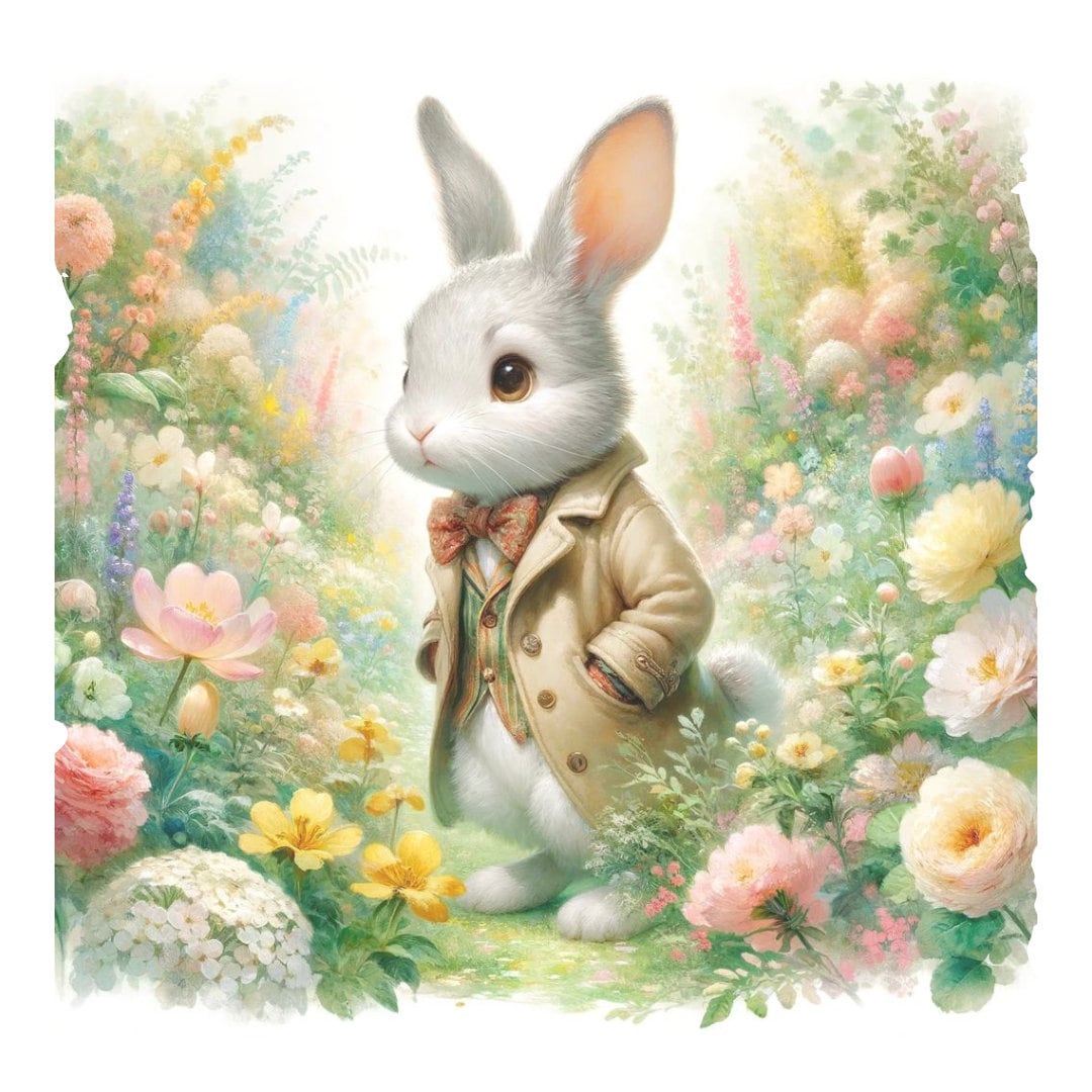 Peter Cottontail Easter Bunny Watercolor Instant Digital Download ...