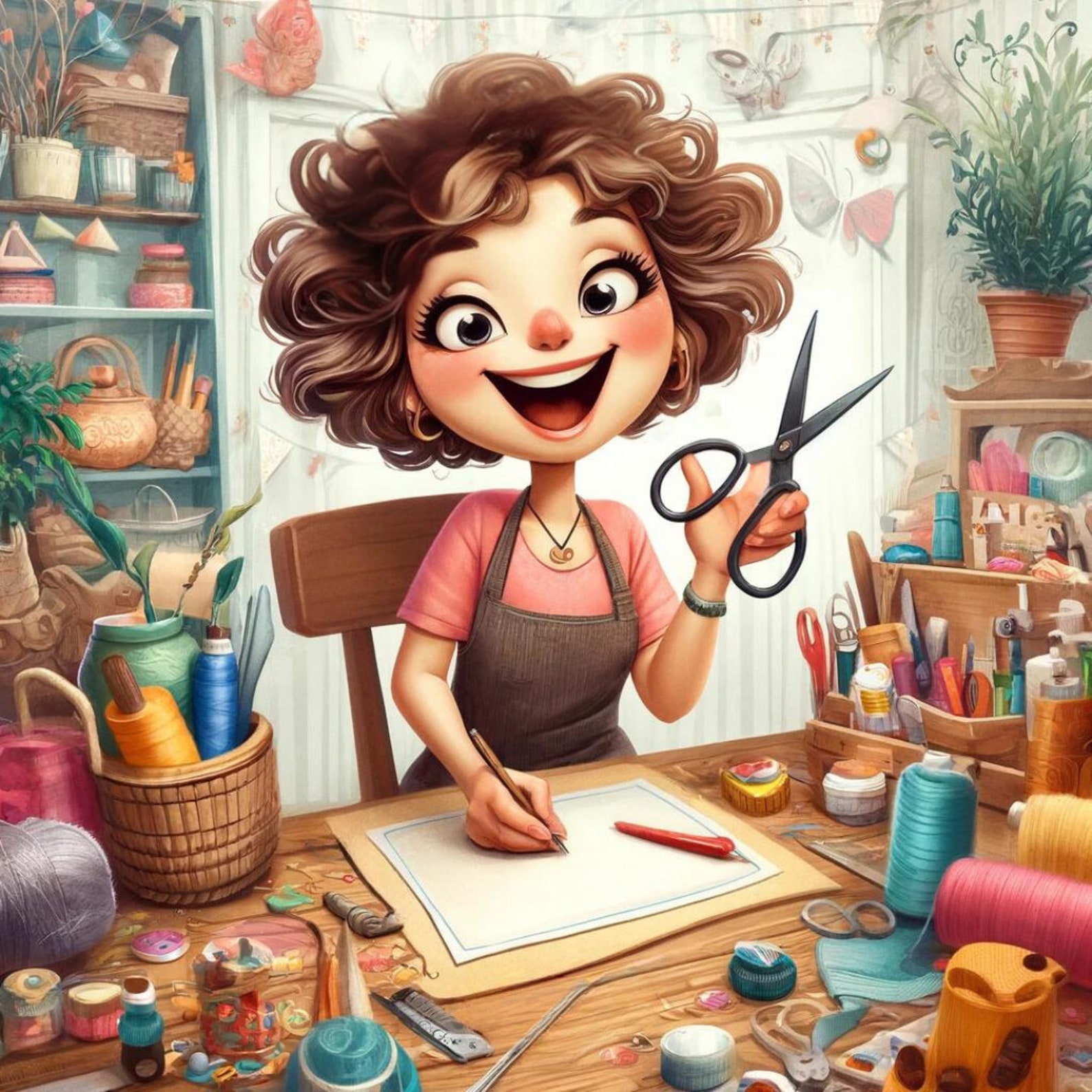 Crafting Instant Digital Download Printable Wall Art Image Clipart PNG ...