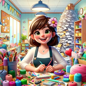 Crafting Instant Digital Download Printable Wall Art Image Clipart PNG ...