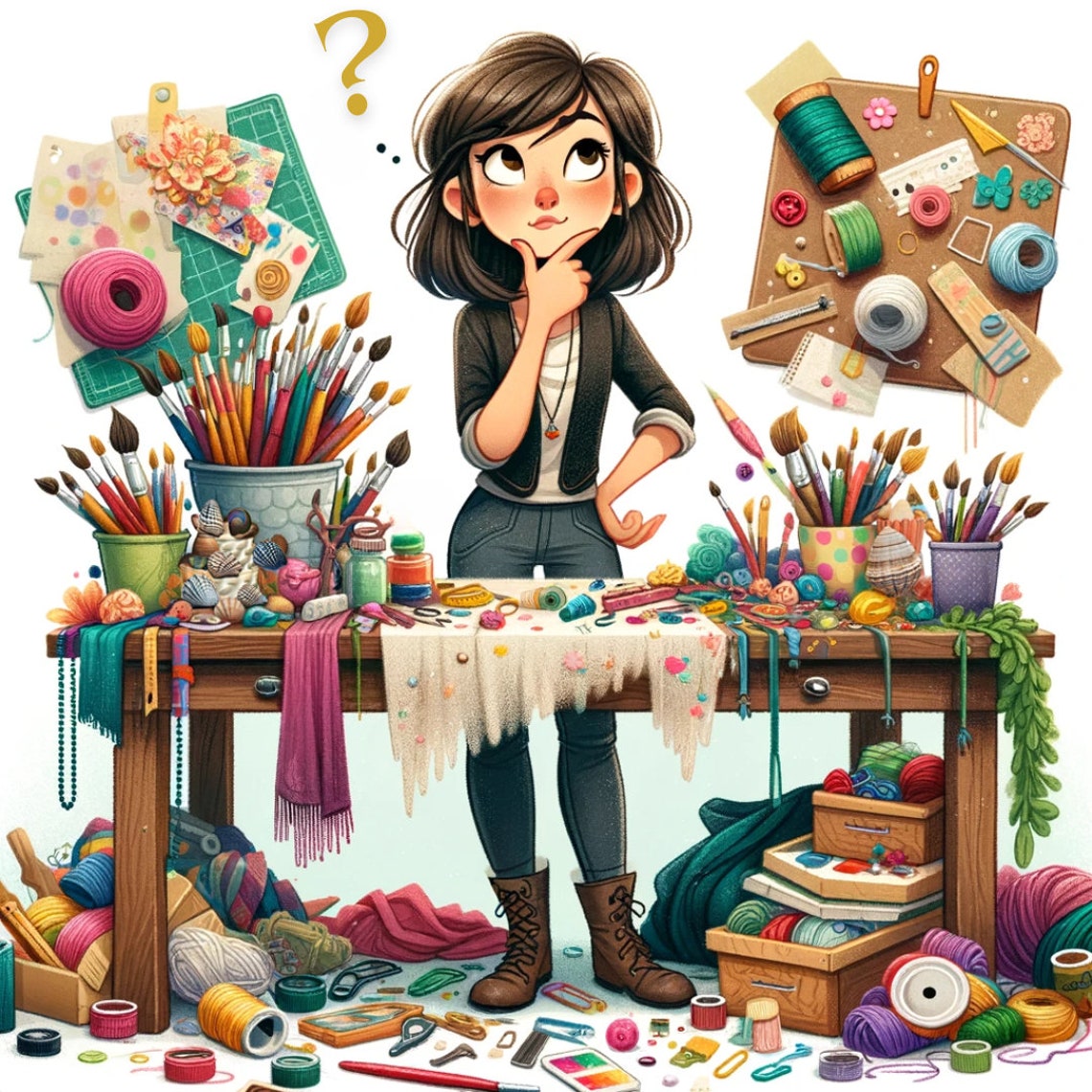 Crafting Instant Digital Download Printable Wall Art Image Clipart PNG ...