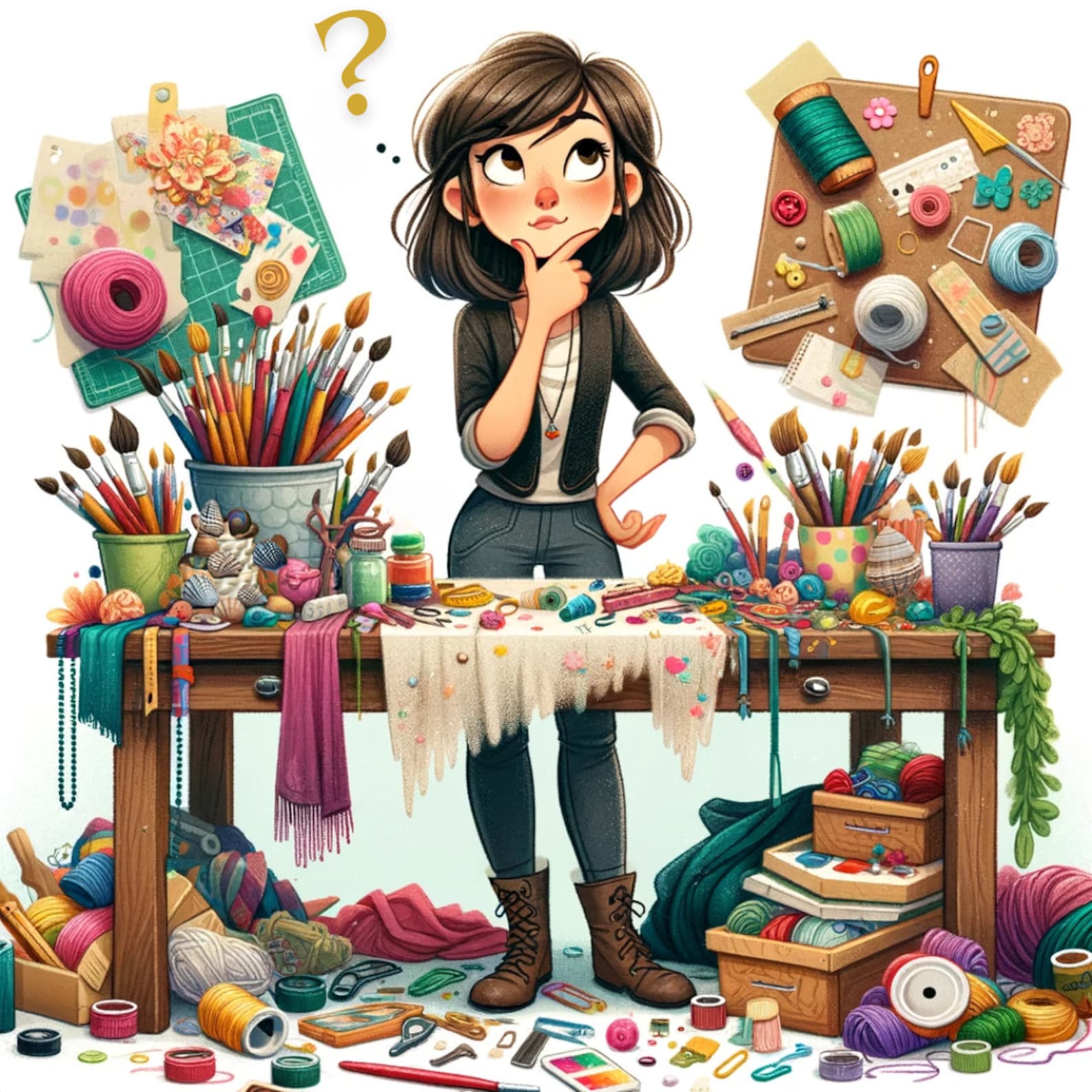 Crafting Instant Digital Download Printable Wall Art Image Clipart PNG ...