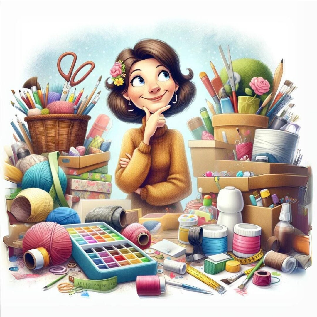 Crafting Instant Digital Download Printable Wall Art Image Clipart PNG ...