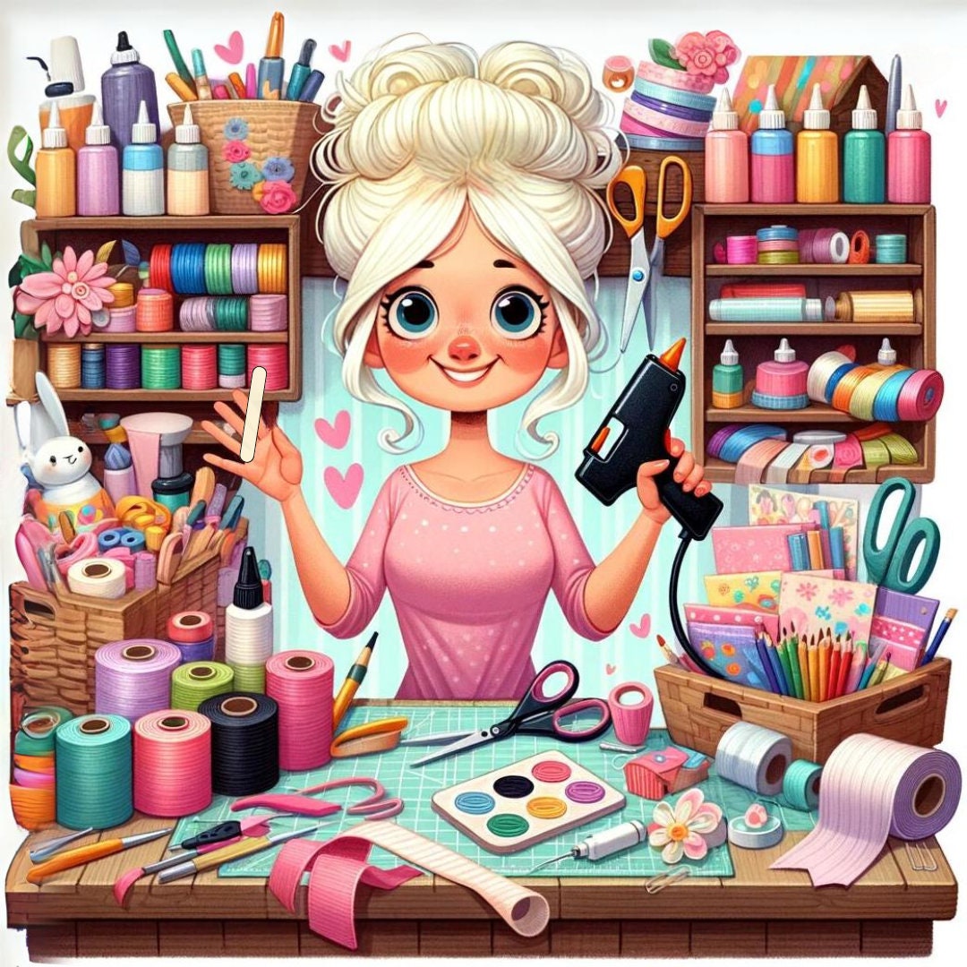 Crafting Instant Digital Download Printable Wall Art Image Clipart PNG ...