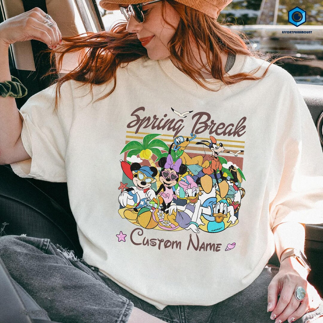 Personalized Spring Break Shirts, Mickey and Friends Shirt, Mickey ...
