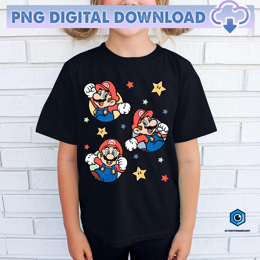 Super Mario PNG, Vintage Mario Trip, Super Mario Birthday Party, Cute ...