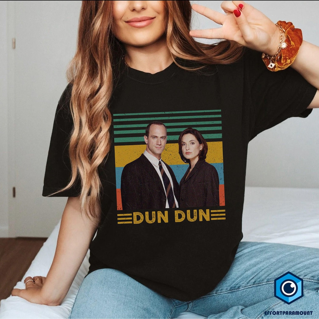Vintage Law and Order Olivia Benson and Elliot Stabler Dun Dun Shirt ...