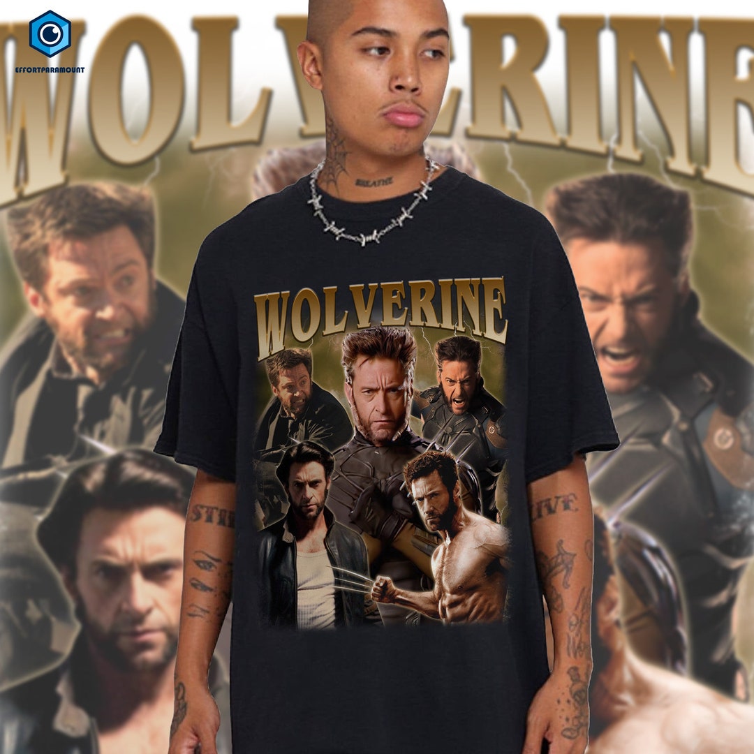 Vintage Wolverine 90s Shirt, Wolverine Bootleg Tee, Wolverine Shirt, X ...