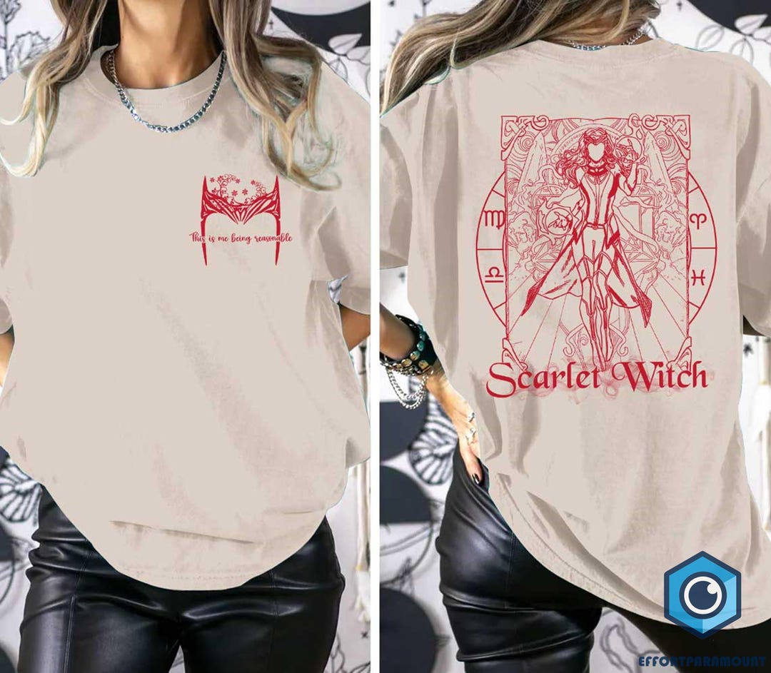 Wanda Maximoff Sweatshirt, Scarlet Witch Shirt, Maximoff 1989 Shirt ...