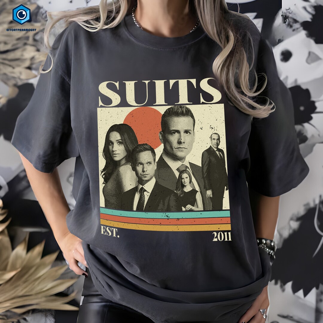 Suits Movie Vintage Tshirt, Vintage Suits Movie Shirt, Suits Tv Show ...