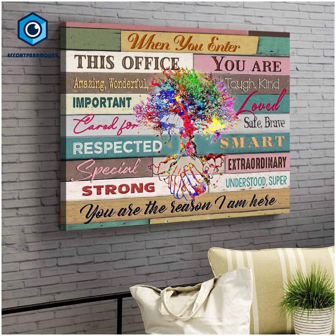 When You Enter This Office Office Canvas Wall Art Wall Decor Living ...