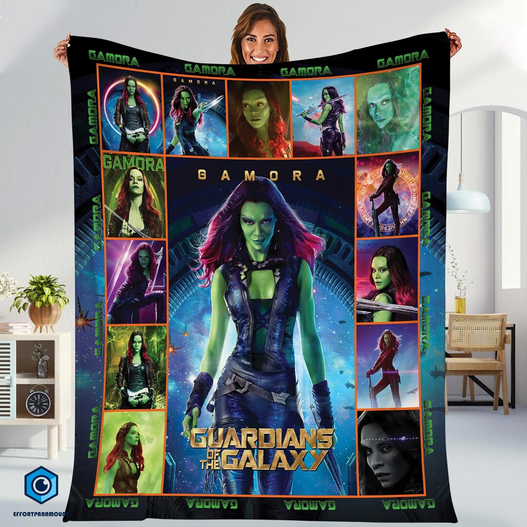 Gamora Guardians of the Galaxy Fan Fleece Blanket | Gamora Lovers ...