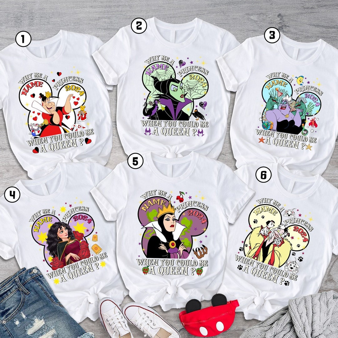 Custom Villains Disneyland Shirt, Disneytrip Female Villains Evil ...