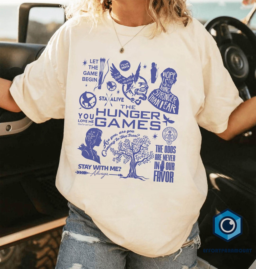 Vintage the Hunger Games Doodle Art Shirt | the Hunger Games Merch ...