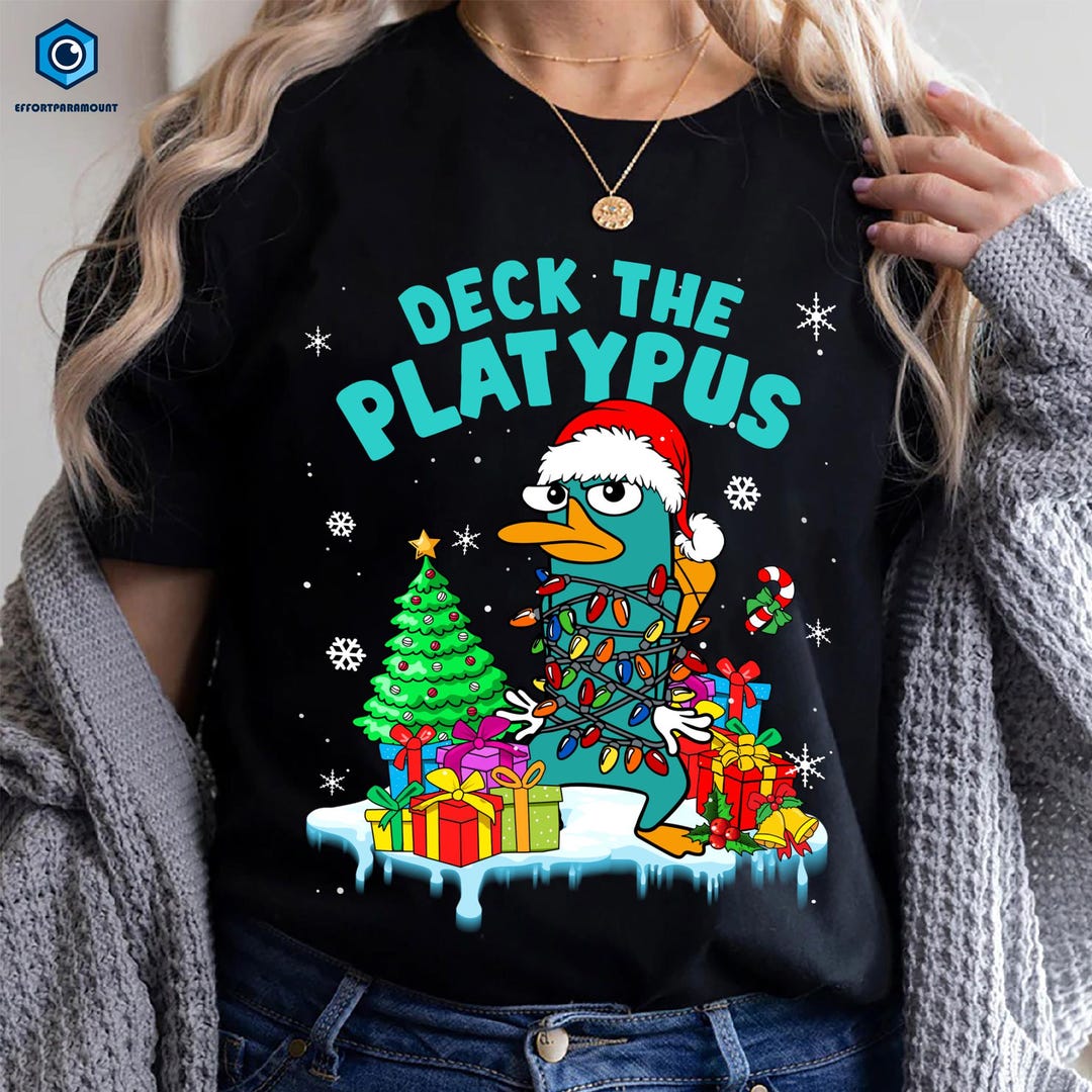 Deck the Platypus Ugly Xmas Shirt | Phineas and Ferb Perry Christmas ...
