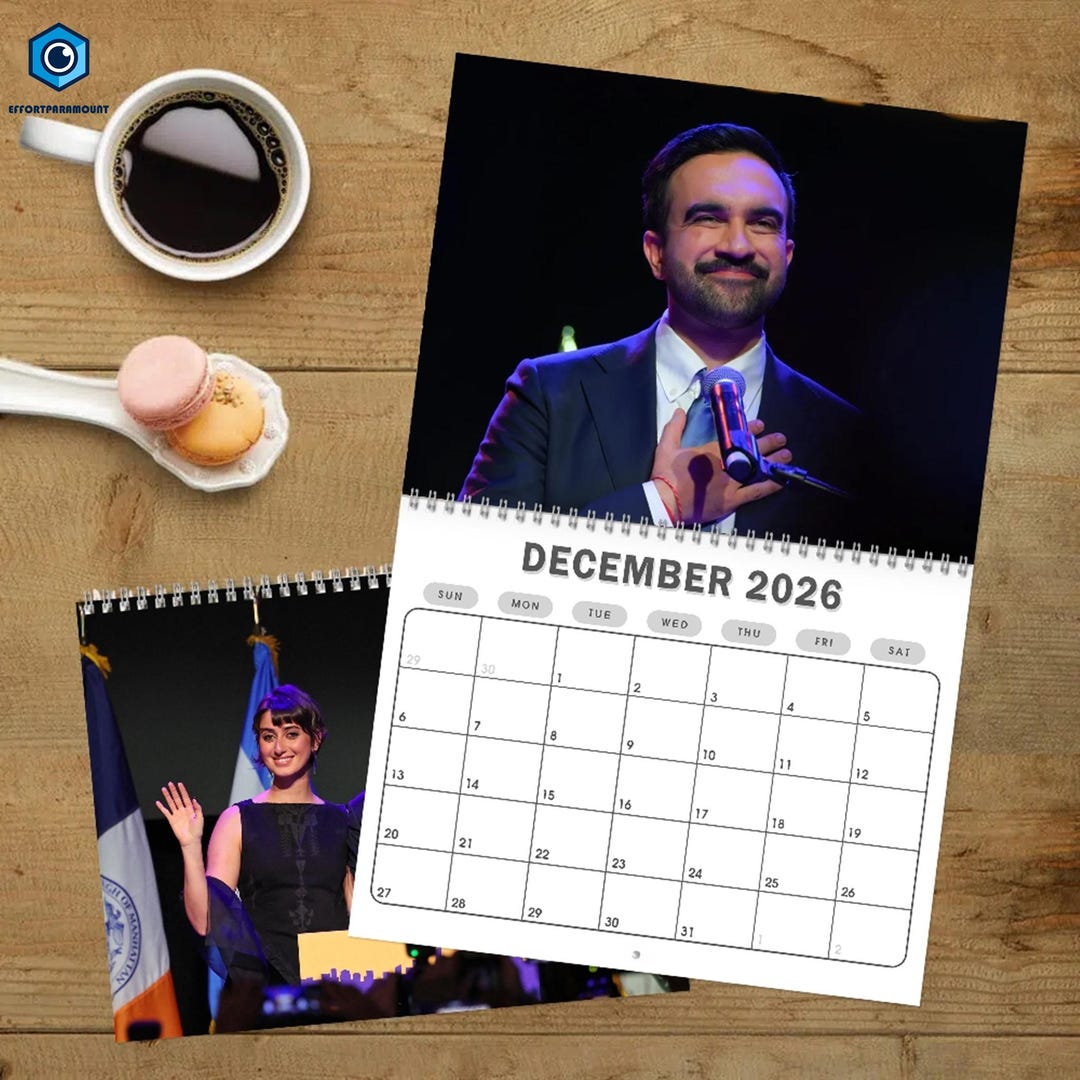 Zohran Mamdani Political Figure Calendar, Democrat Socialist 2026 ...