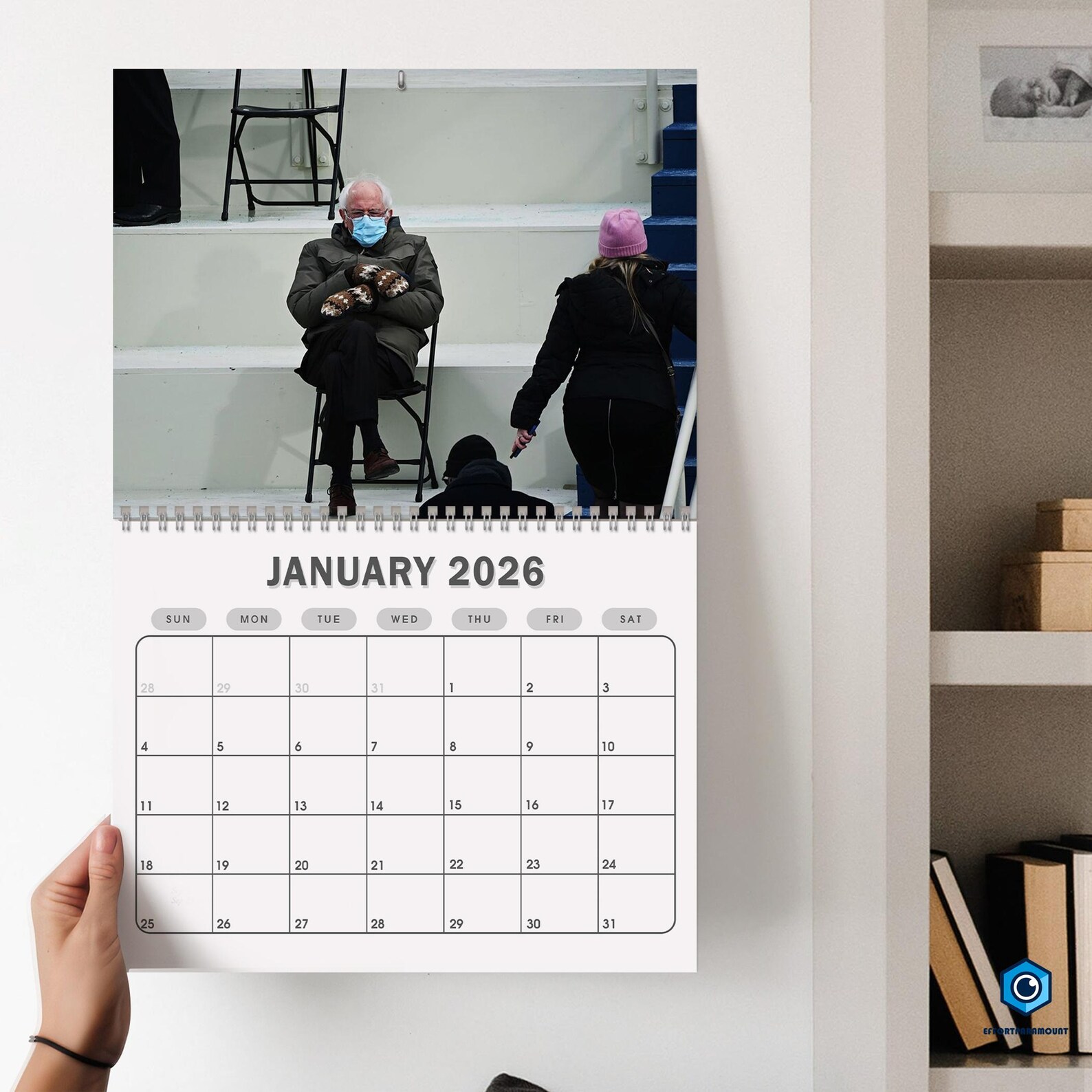 Bernie Sanders, Fight Oligarchy Calendar 2026, Political Meme Calendar ...