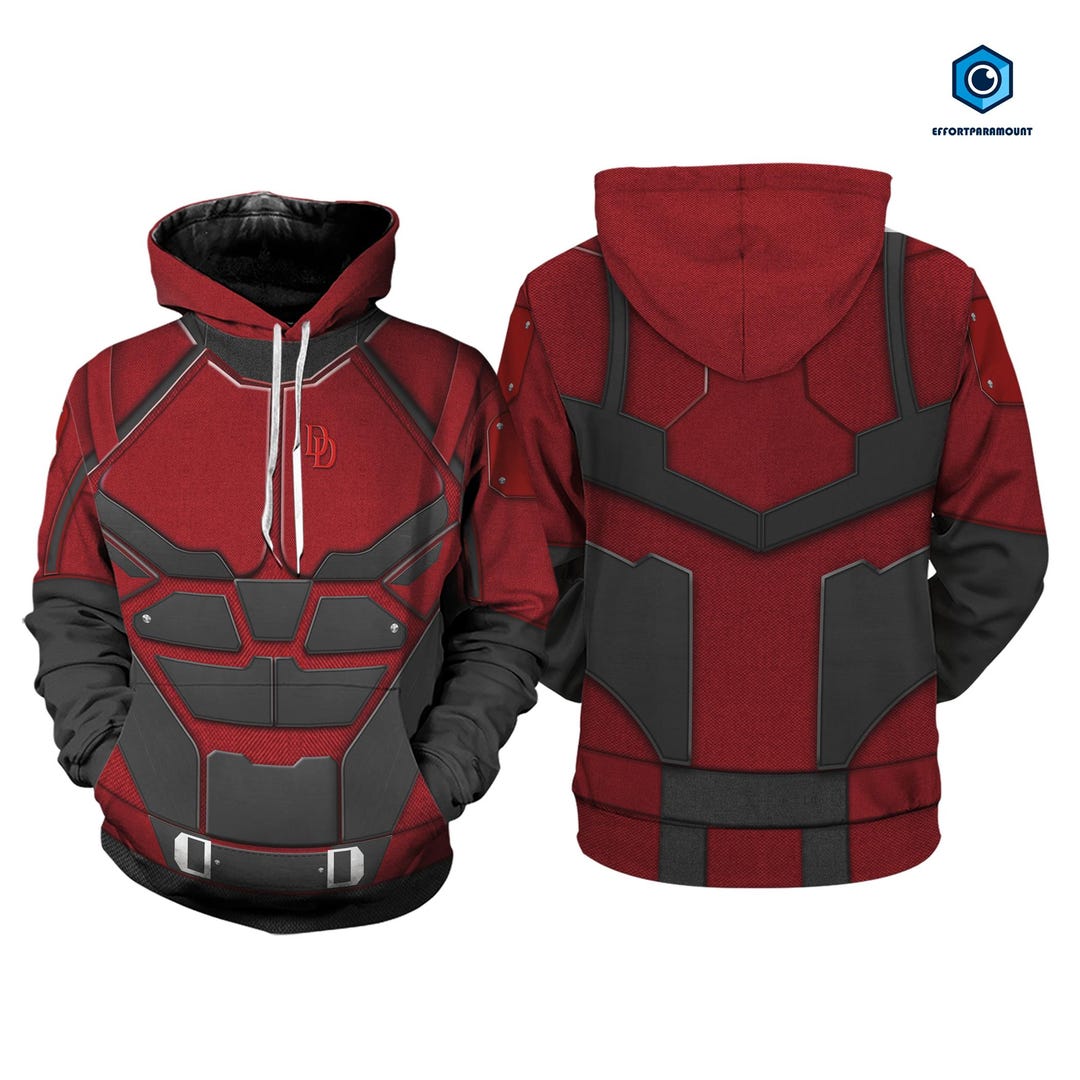 Daredevil 3D Full Over Print Hoodie | Matt Murdock Daredevil Suit ...