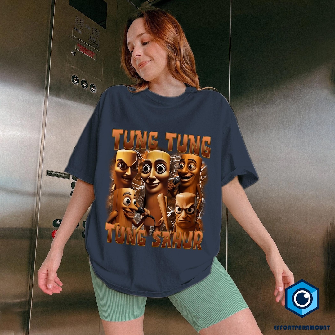 Tung Tung Tung Sahur Italian Brainrot Meme Tee - Etsy UK
