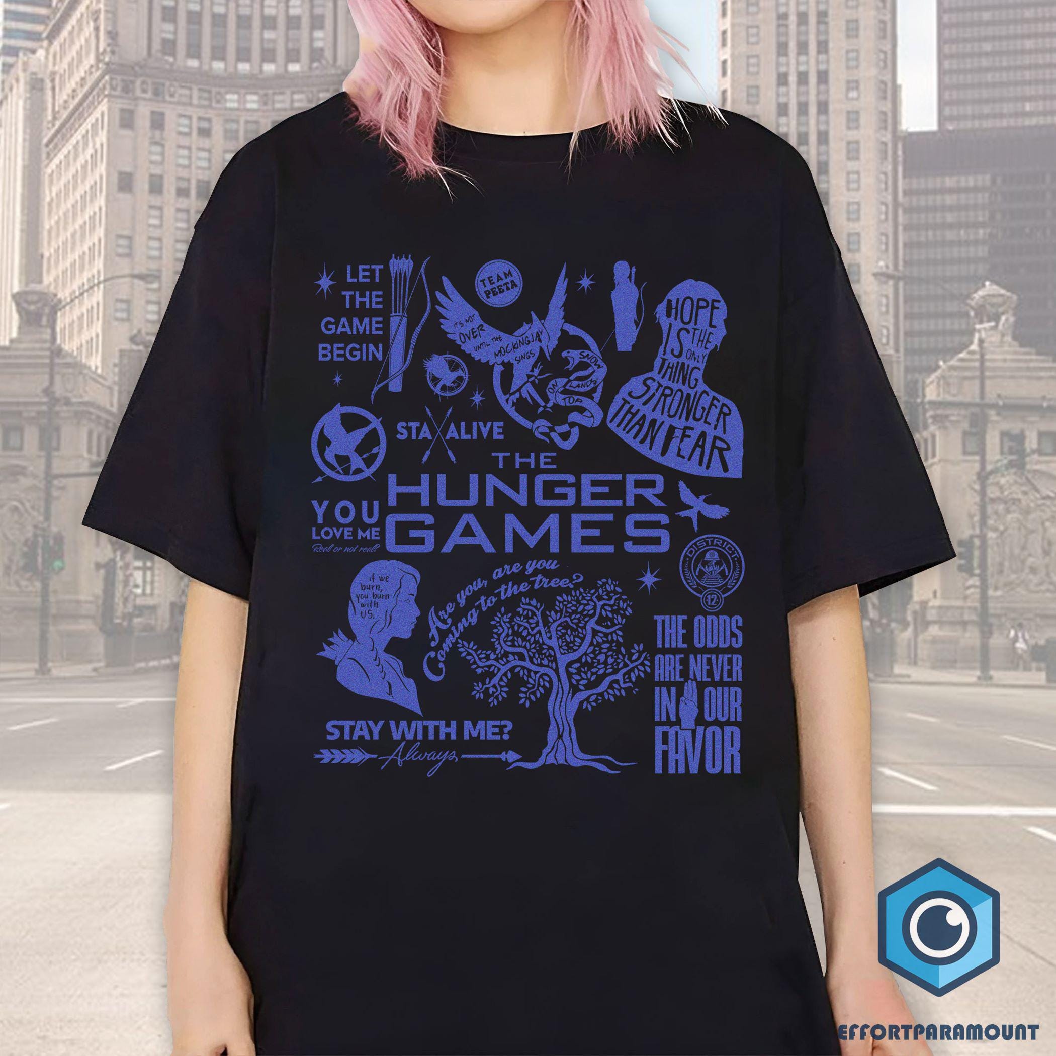 Vintage the Hunger Games Doodle Art Shirt | the Hunger Games Merch ...