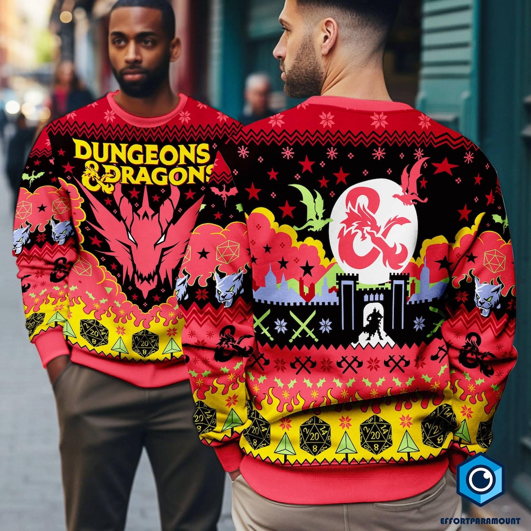 Dungeons and Dragons Christmas Party Sweater, Christmas Sweatshirt for ...