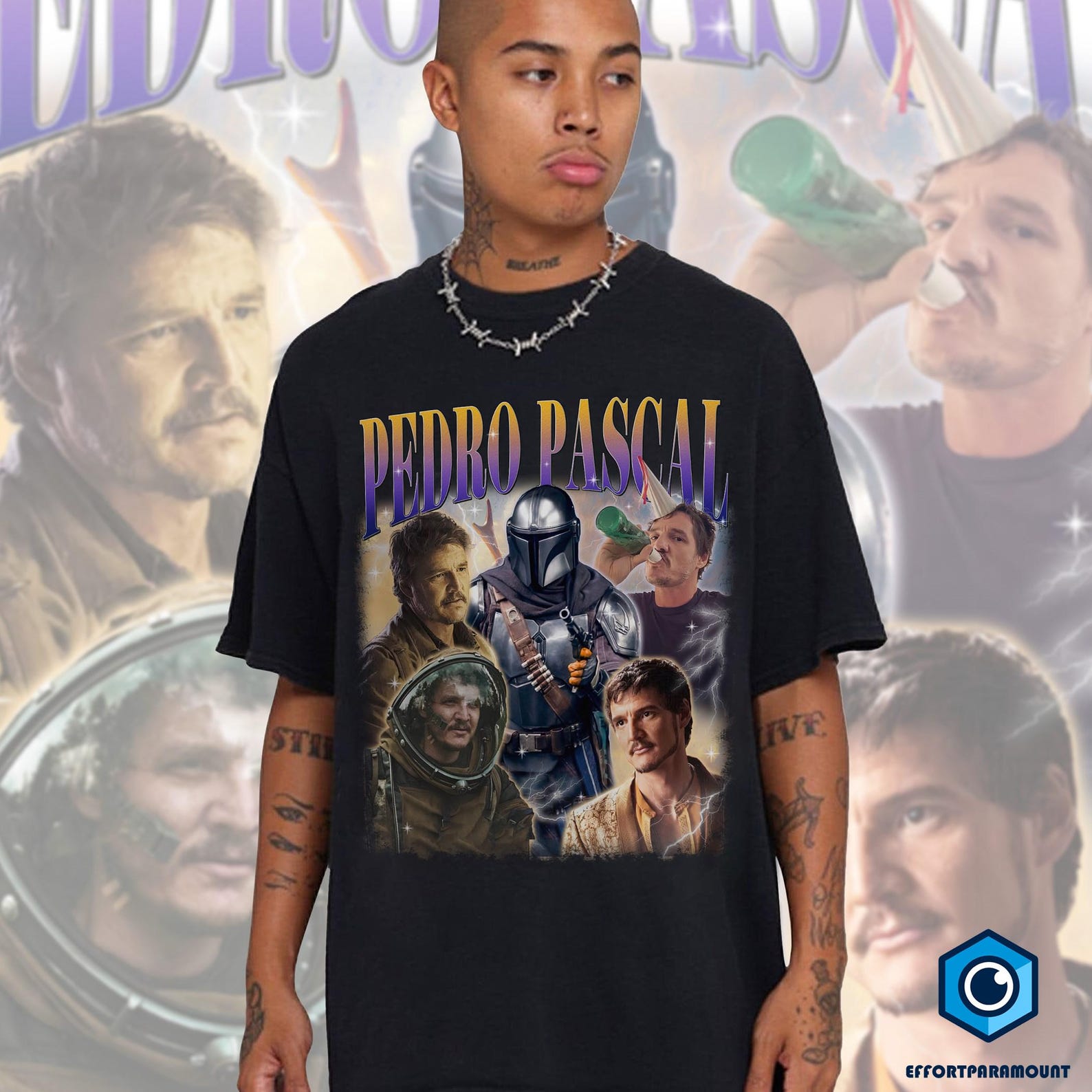Retro Pedro Pascal Shirt, Pedro Pascal Movie Shirt, Pedro Pascal Fan ...