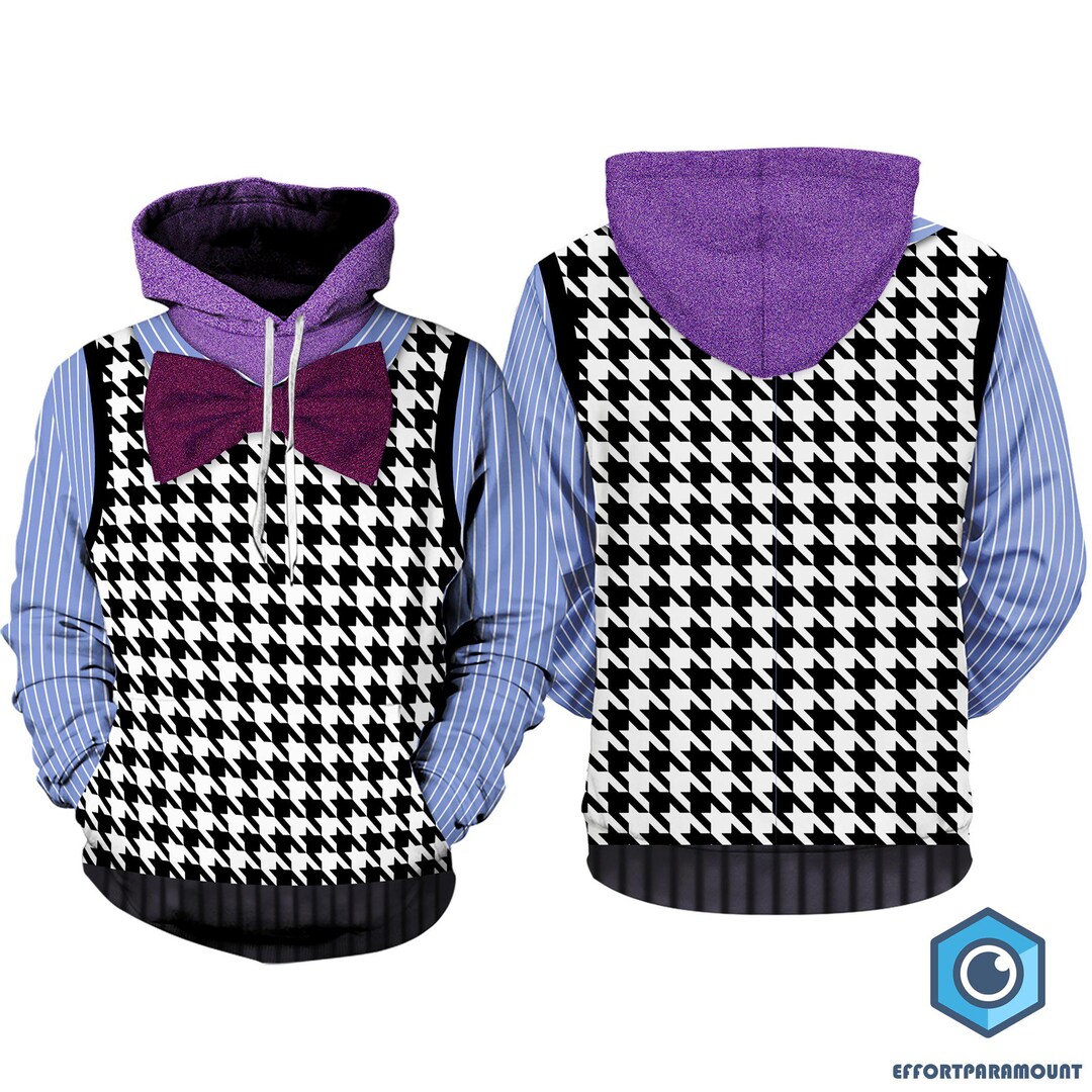 Fear Inside Out All Over Print Costume Sweatshirt, Inside Out Hoodie ...