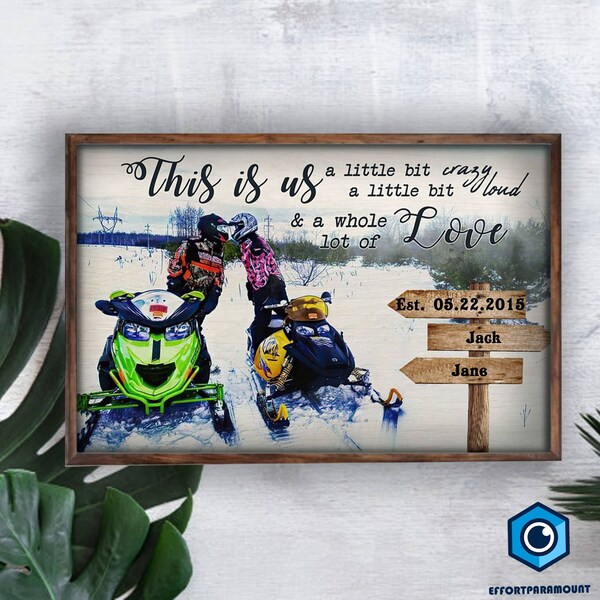 Snowmobile Poster - Etsy