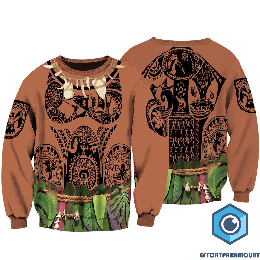 Maui Full Over Print 3D Hoodie, Moana Maui Cosplay Shirt, Magic Kingdom ...