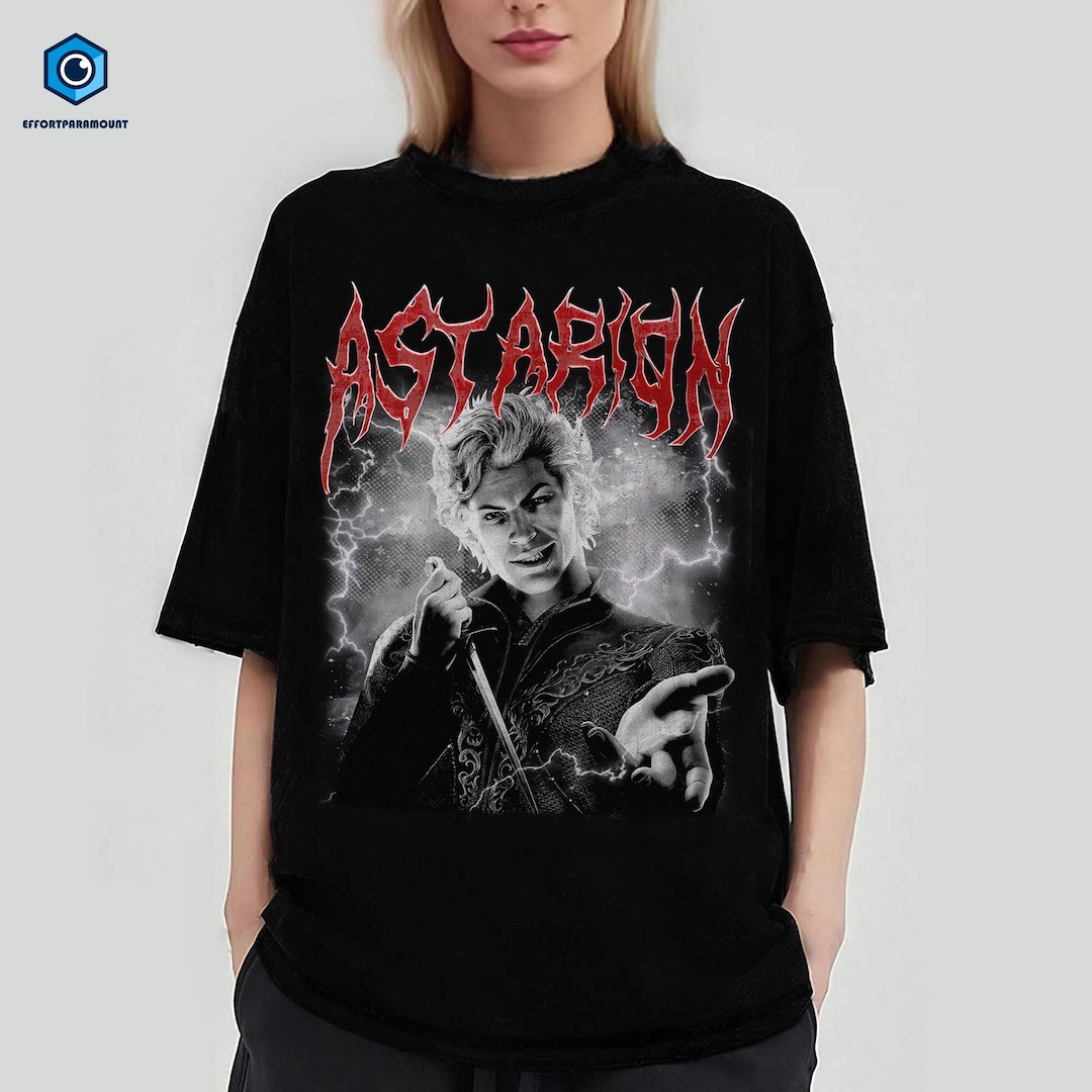 Astarion Baldurs Gate Black Metal Shirt, Baldur's Gate Fan Shirt ...
