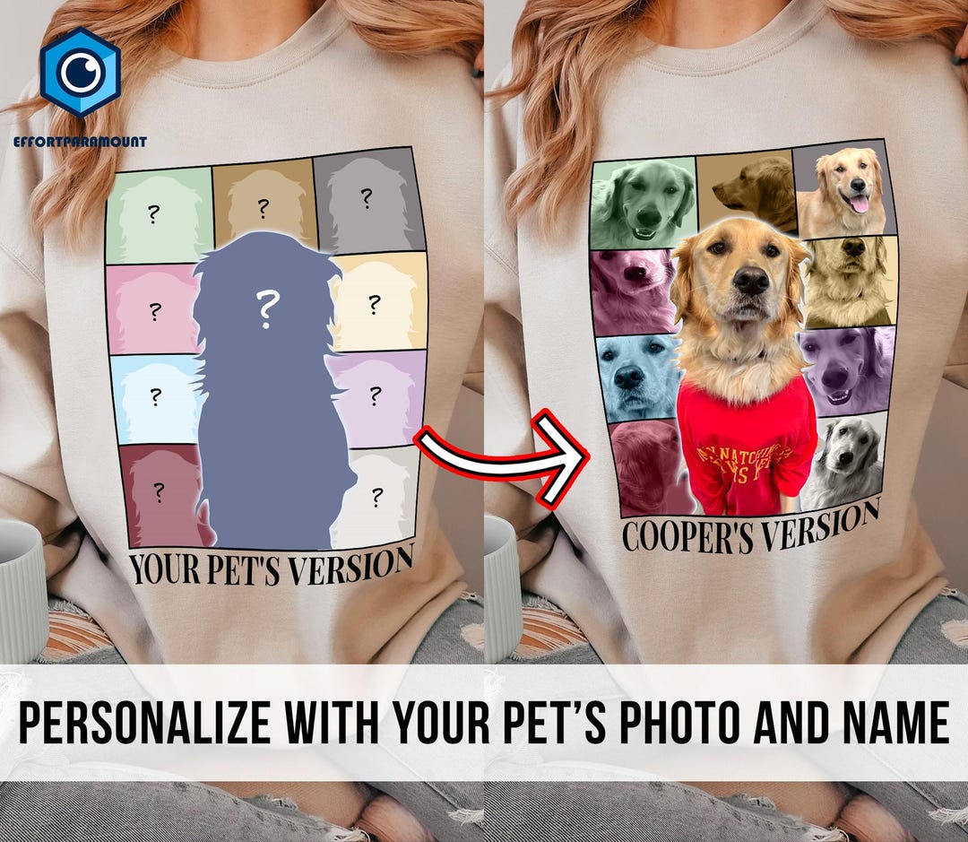 Custom Dog Eras Tour PNG Download, Custom Pet's Version, Custom Your ...