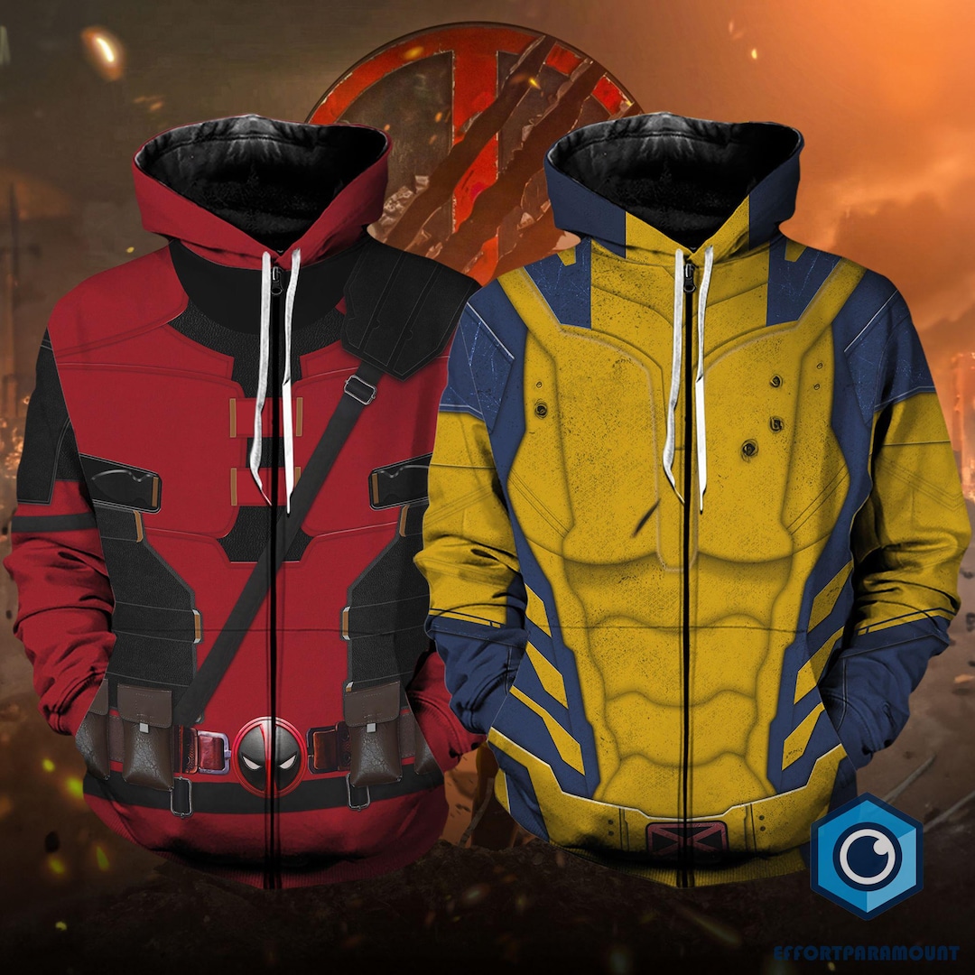 Deadpool and Wolverine Full Over Print Hoodie, Deadpool 3 Shirt ...