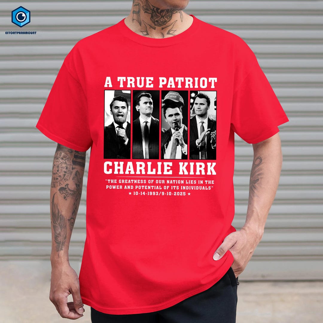 Freedom Red Shirt Charlie Kirk Birthday Remembrance Tee October 14th ...